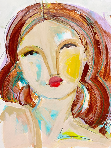 "Imogene" 9x12" paper original | Lindsey Crafter