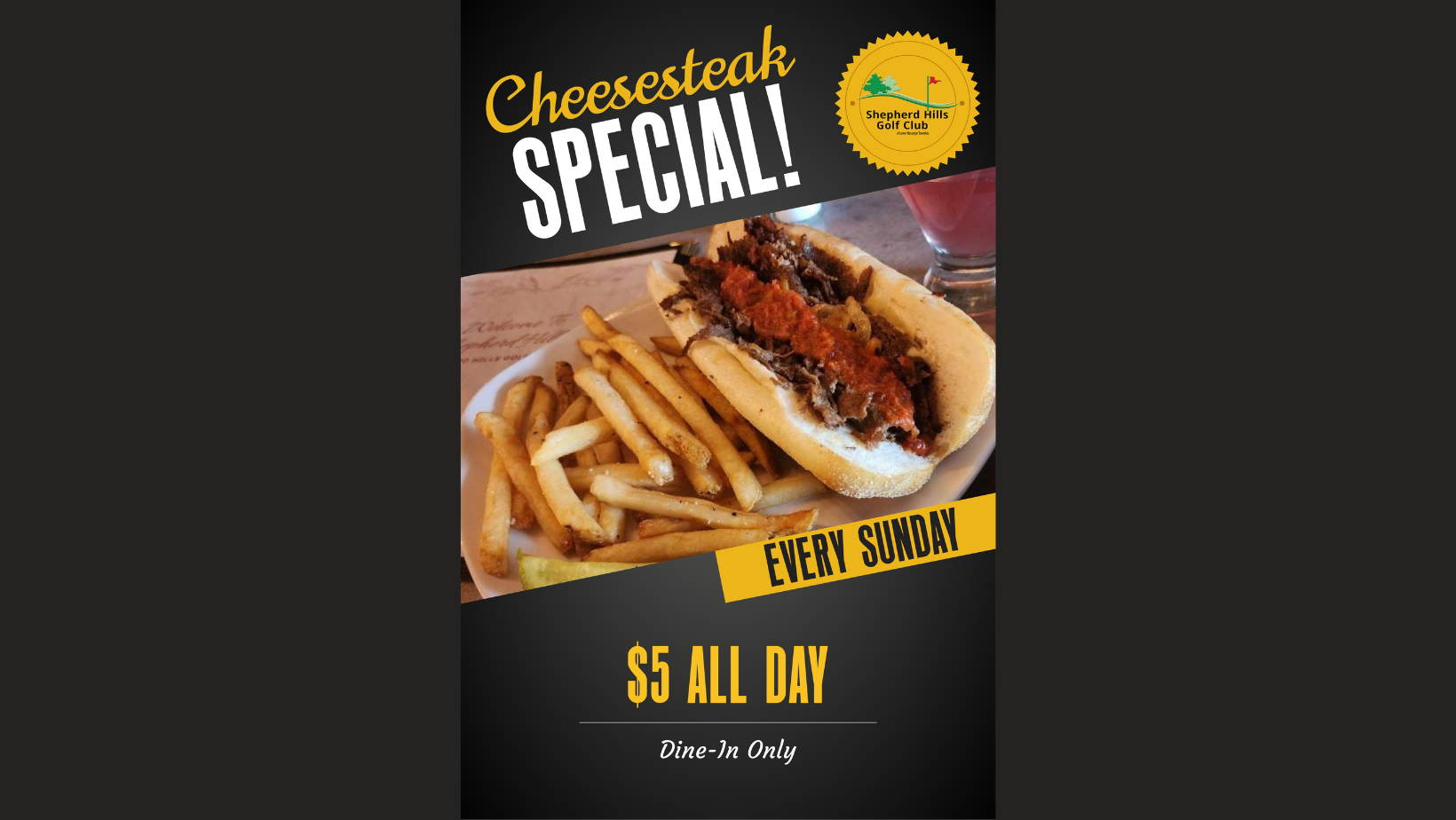 Cheesesteak Day | Shepherd Hills Club