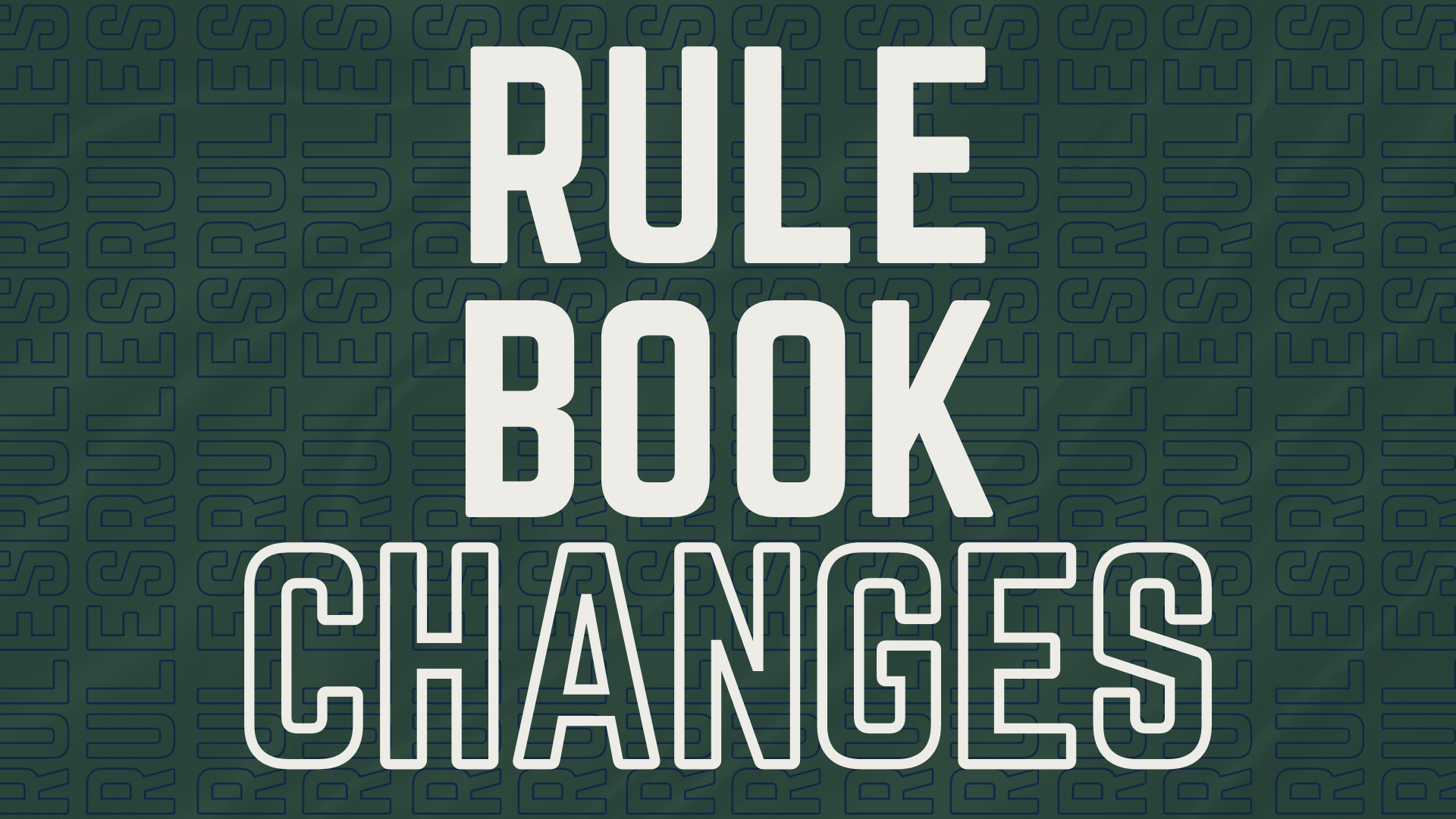 Great Lakes CRL Rule Book Changes