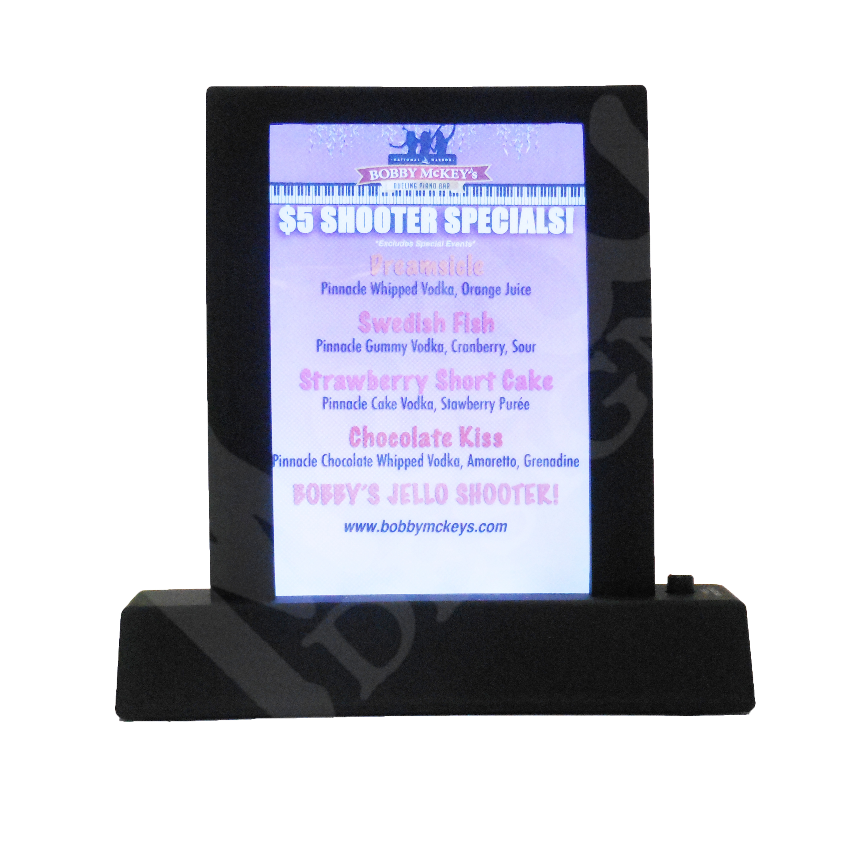 LED Menu Covers | Menu Designs - Menu Covers and More