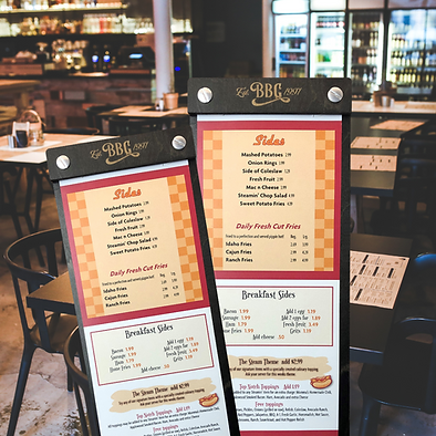 Menu Boards and Menu Holders | Wood, Bamboo, Acrylic & More