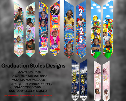 VPK GRADUATION STOLE DIGITALS | AMC Party Boutique