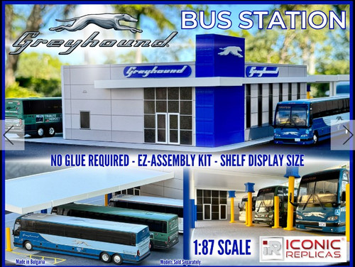 87-0599 1:87 Greyhound bus depot (Station -Tucson AZ) | Flagstop Hobbies