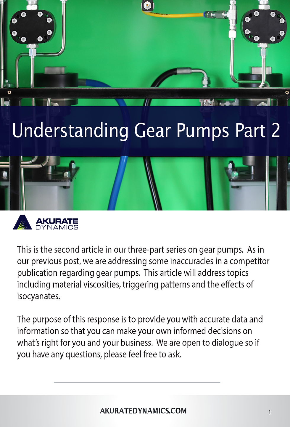 Understanding Gear Pumps Part 2