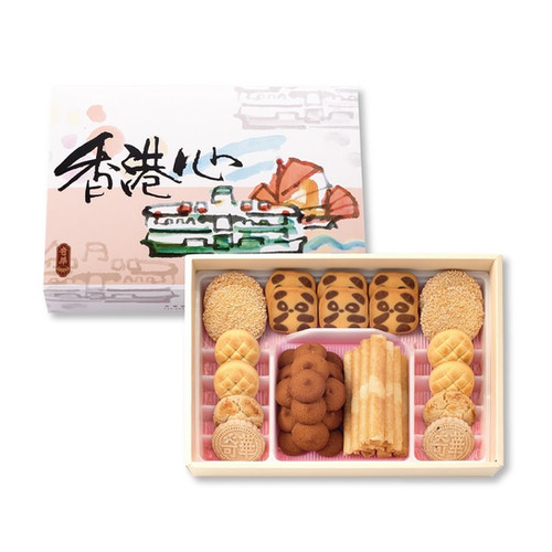 Kee Wah Bakery Panda Cookies Gift Box (27Pcs) /奇華「香港心」禮盒 | HKE Grocery