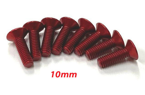 Topline red countersunk screws | Slide House