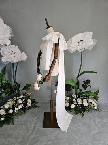 Brooklyn - Removable satin shoulder bow | colourYbridal