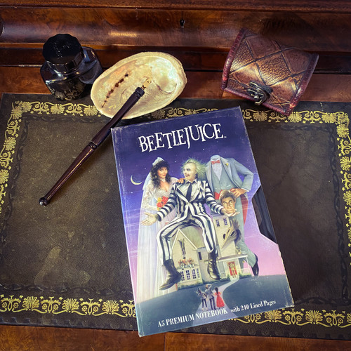 Beetlejuice Notebook Retro VHS Video Style | The Bohemian