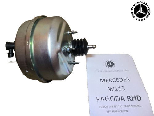 Mercedes Pagoda W113 RHD Brake booster 0004305630 ATE T51-200 | Retro ...