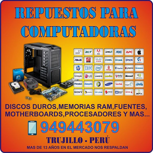 REPUESTOS PARA COMPUTADORAS | SOPORTE PC TRUJILLO