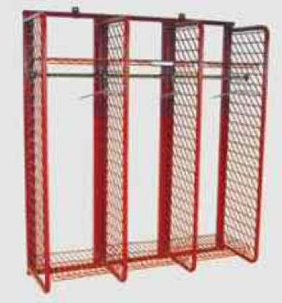 Wall Mounted Red Rack – 20″ Compartments | Casco Industries Inc
