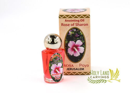 Rose Anointing Oil, 1.5 oz. Healing Oil | Holy Land Carvings
