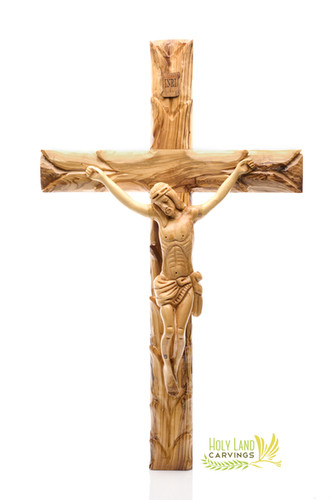 20 Inch Wall Crucifix Cross, Large Wooden Crucifix Religious Home Décor ...