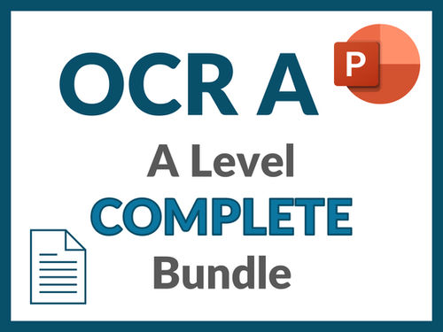 OCR A A-Level / A2 Complete Bundle (H432) | chemcatalyst