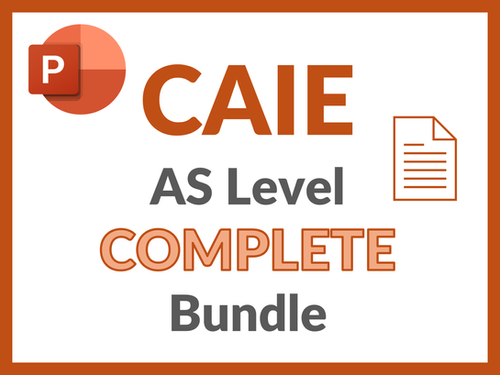 CAIE AS Complete Bundle (9701) | chemcatalyst