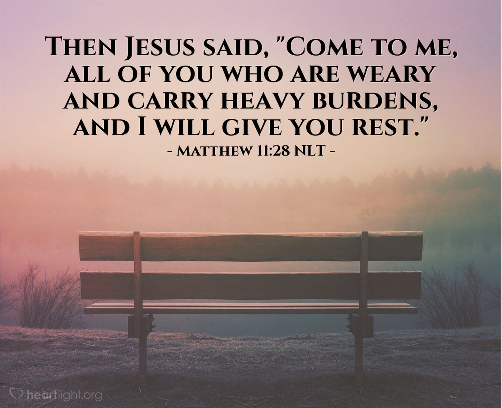 Laying Down Your Burdens