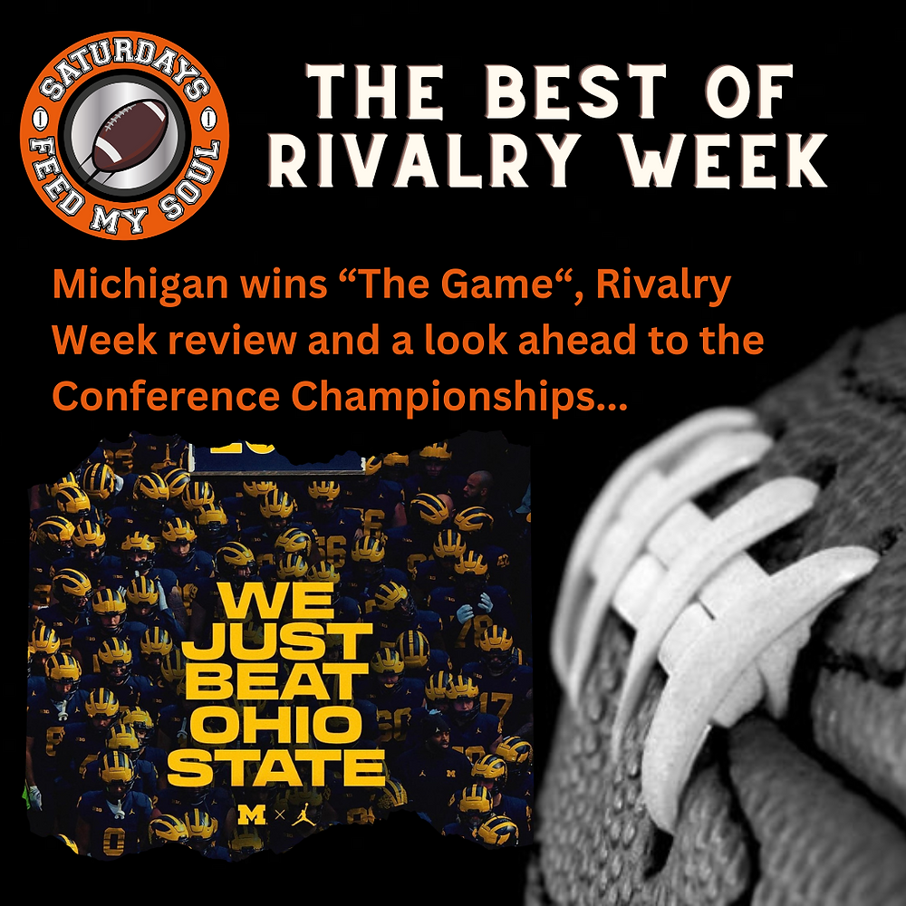 The Best of Rivalry Week 2023 - Michigan wins "The Game" and conference ...