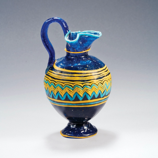 Greek Core-Formed Glass Oinochoe