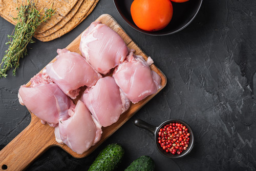 500g Hazeldene Free Range Chicken Thighs Skin Off | Chelsea Meats