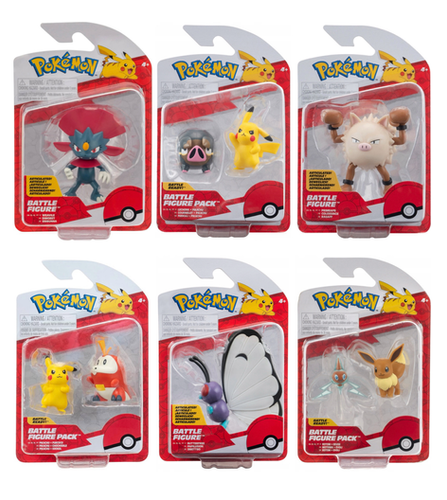 Pokemon Battle Figures - Primeape, Butterfree, Weavile, Pikachu ...