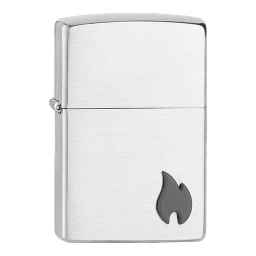 Zippo Regular Black Flame Small Emblem Refillable Windproof Lighter ...