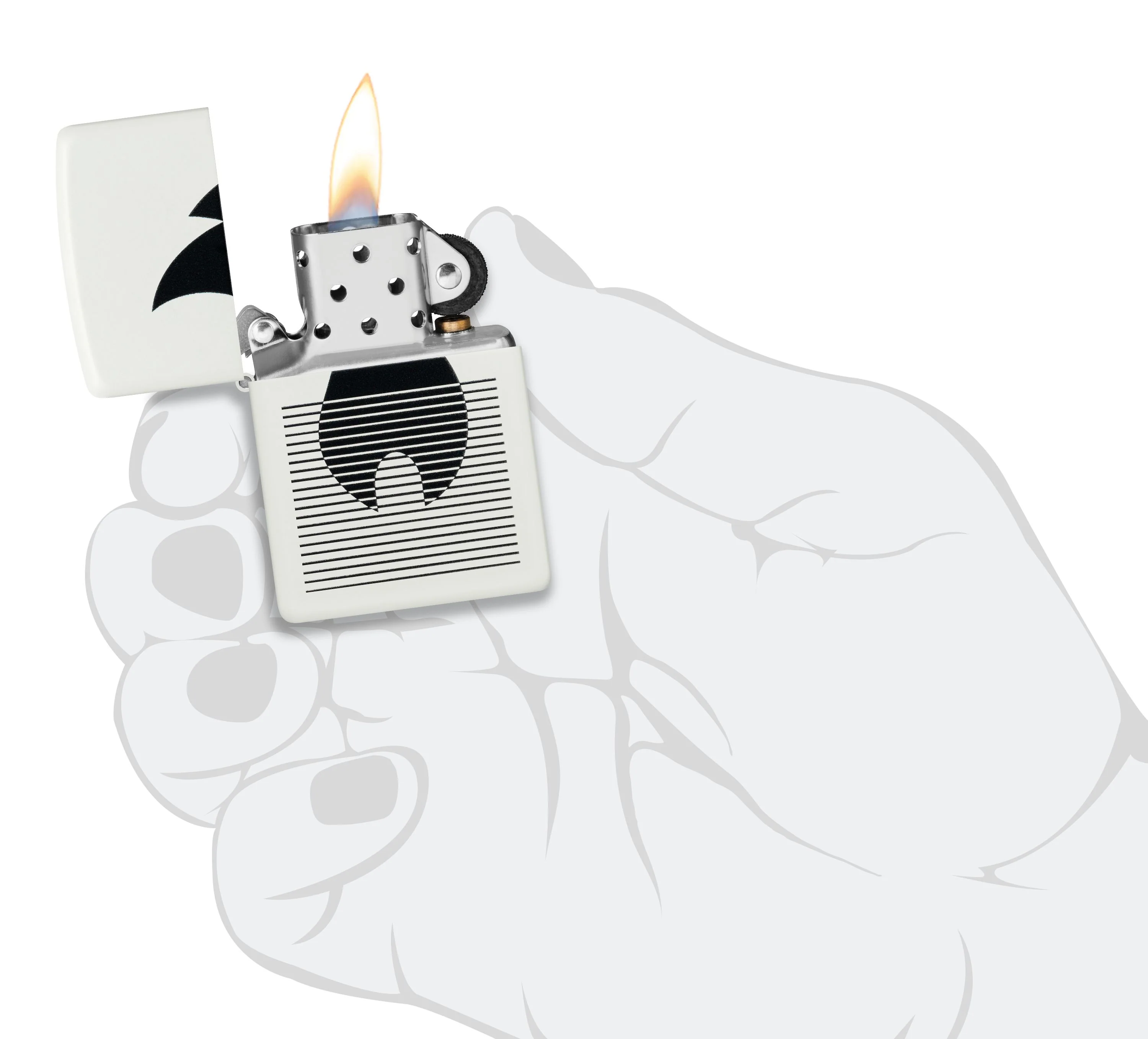 Zippo Regular Lined Flame Design Refillable Windproof Lighter | LCM ...