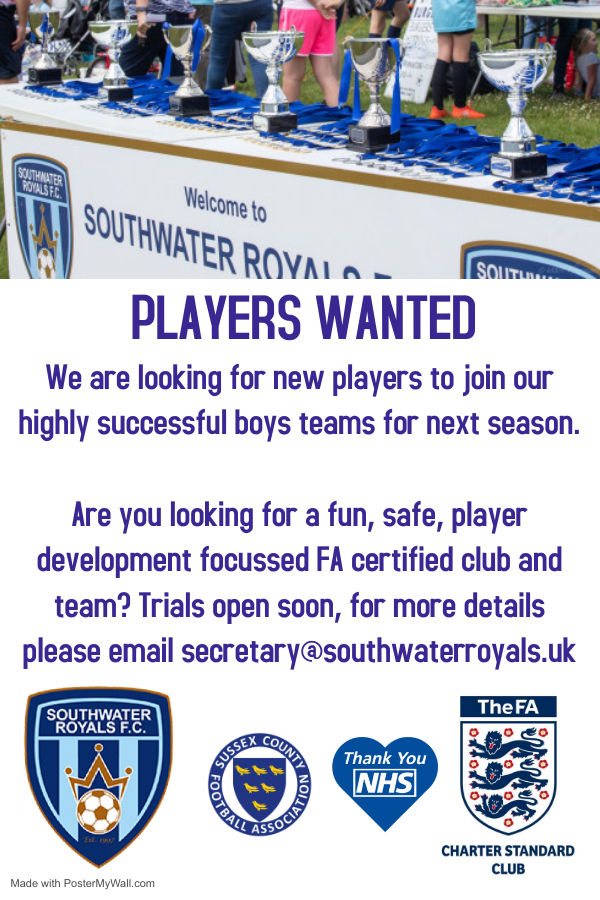 New Players Wanted - Boys Teams 2021/22 Season