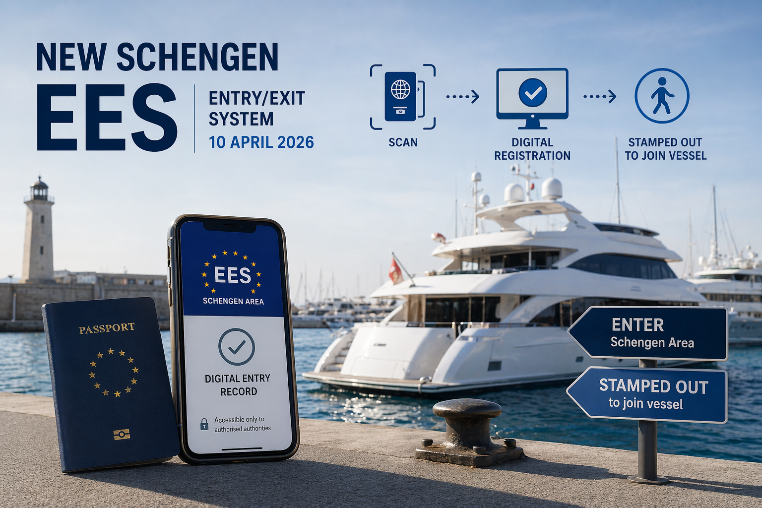 Schengen EES Update: Guidance for Yacht Crew