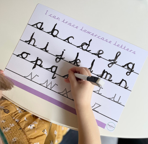 Double Sided Pre-Cursive Letter Tracing Mat | Ready Set Learn
