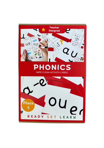 Pack 4 Phonics Activity Cards (Phase 5) | Ready Set Learn