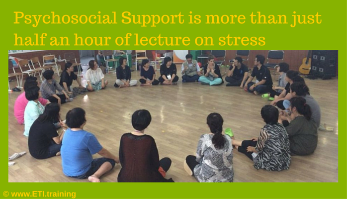 Psychosocial Support: More Than 30 Minutes Lecture on Stress