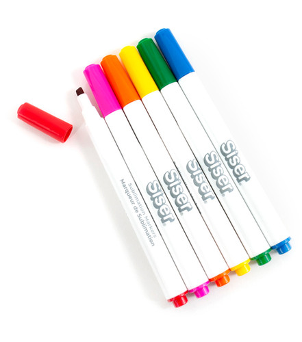 PACK DE MARCADORES DE COLORES PRIMARIOS PARA SUBLIAMCION SISER ...