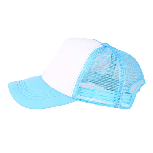 GORRA DE MALLA PARA SUBLIMACION AZUL CLARO | Graphic Supply RD