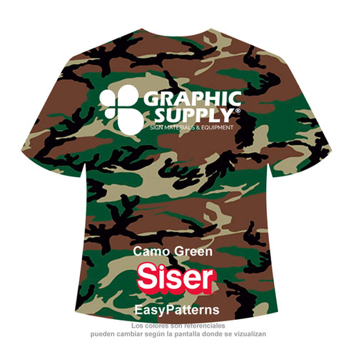 VINIL TEXTIL SISER EASY PATTERN PLUS CAMO GREEN | Graphic Supply PTY