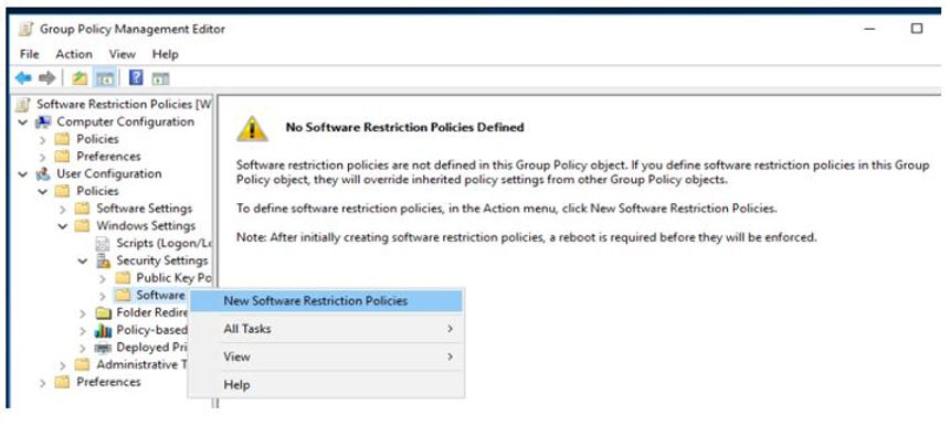 Software Restriction Policy