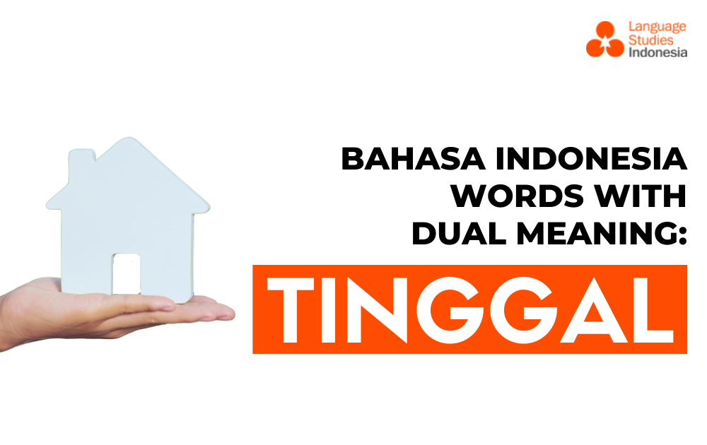 Bahasa Indonesia Words With Dual Meaning: "Tinggal"