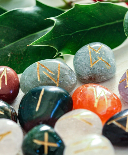 Gemstone Runes Set | Witches Moon