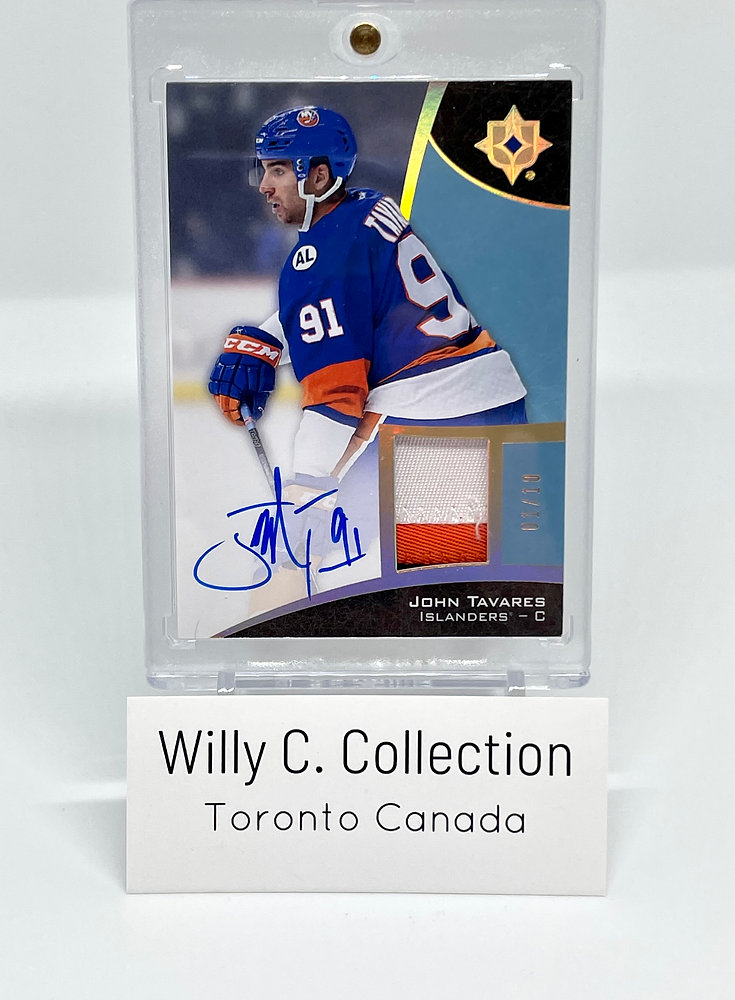 2015-16 Upper Deck Ultimate John Tavares Autograph numbered 01/10