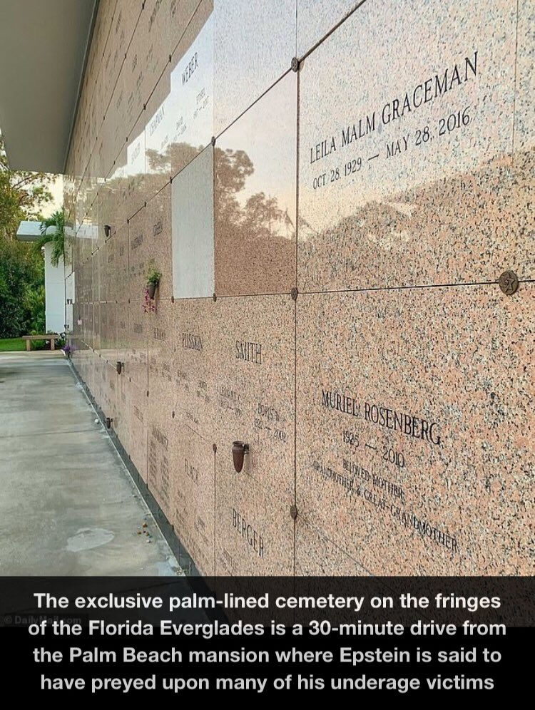 Jeffrey Epstein's Mysterious "Funeral"