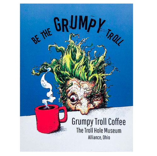 Grumpy Troll Postcard | trollhole