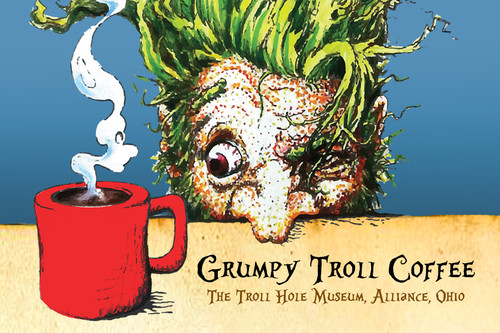 Grumpy Troll Postcard | trollhole