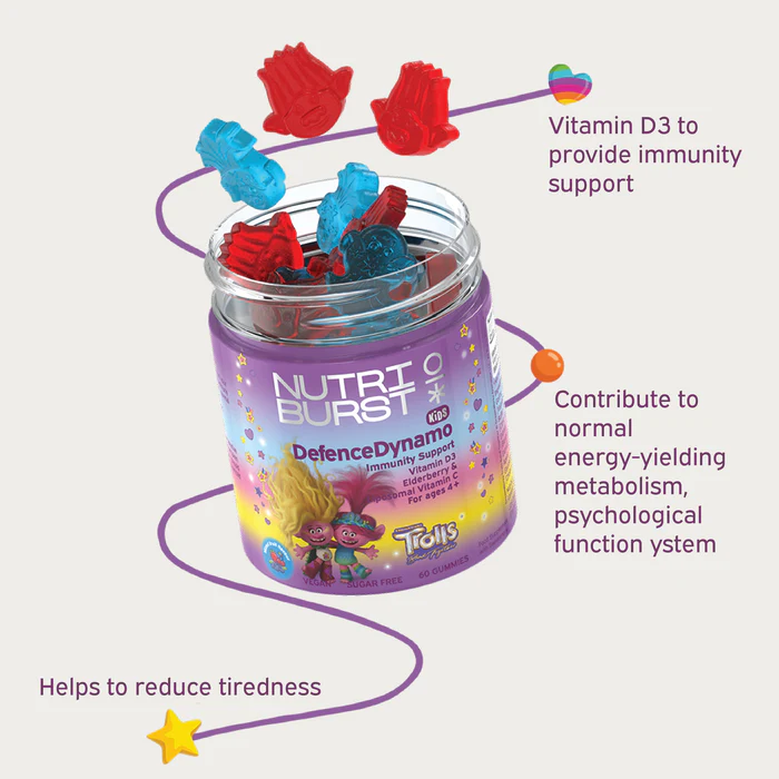 Nutriburst Kids Defence Dynamo 60 Gummies | Monisha Green Health