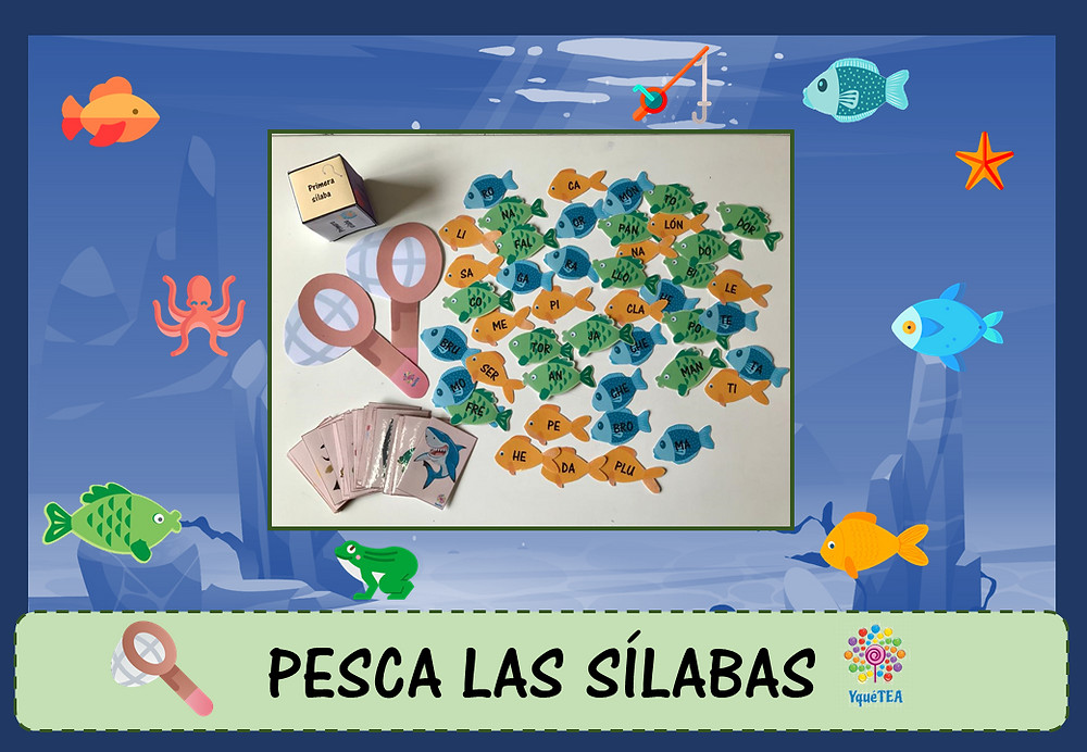 🐟Pesca las sílabas🐠