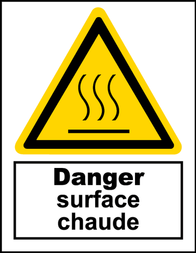 Panneau danger surface chaude | LP Sécurité