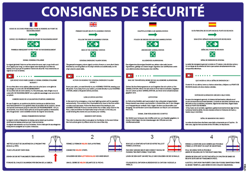 Consignes de sécurité bateau | LP Sécurité