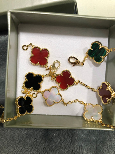 Van Cleef bracelets, red, white, black,green | Swagga Spot