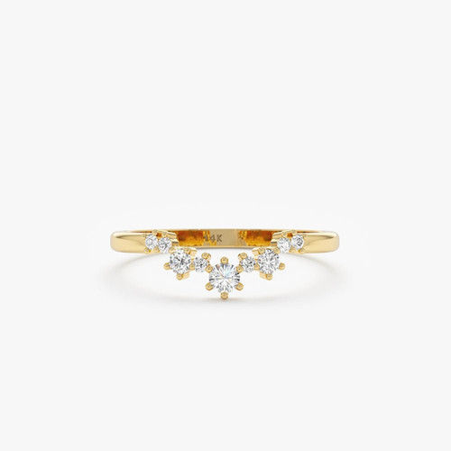 18K Solid Gold Diamond Nesting Ring | The Karat Store