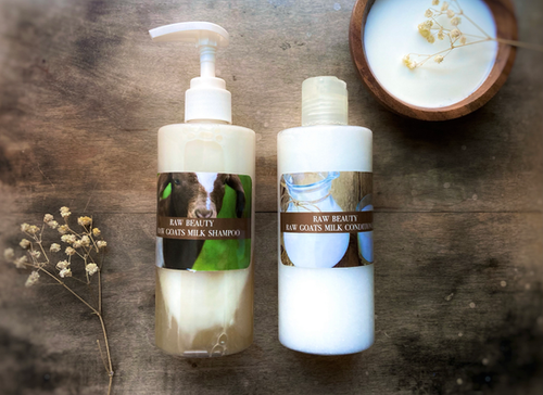 Raw Beauty Goat Milk Shampoo & Conditioner | Kingdom Come Home