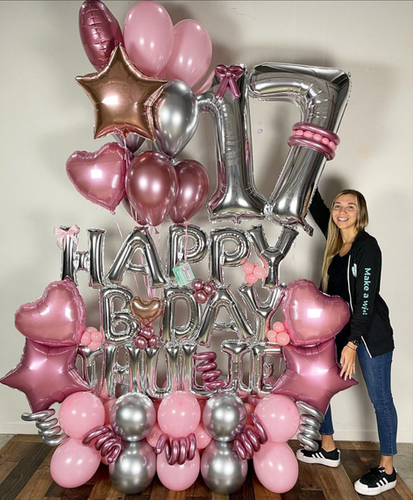 Custom Name Maxi Balloon Bouquet | DecorbyHeidy
