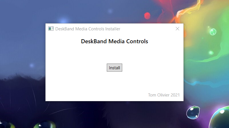 DeskBand Media Controls